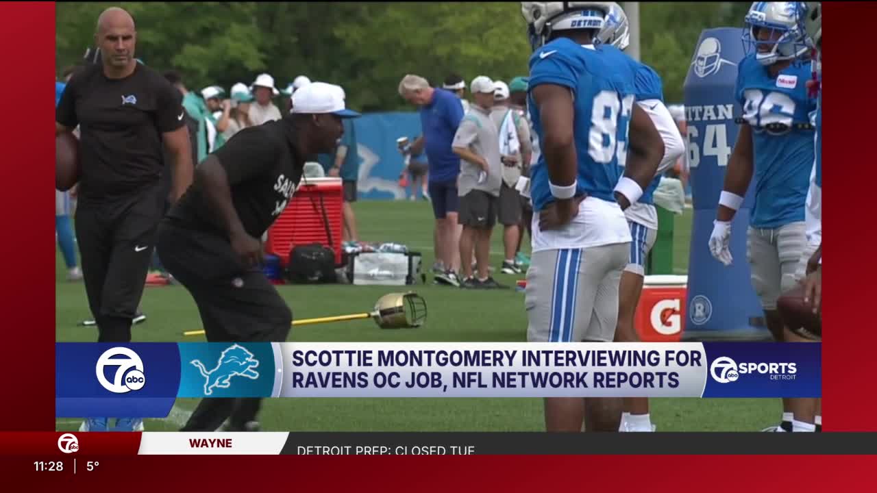 Lions assistant Scottie Montgomery interviewing for Ravens OC job, per ...