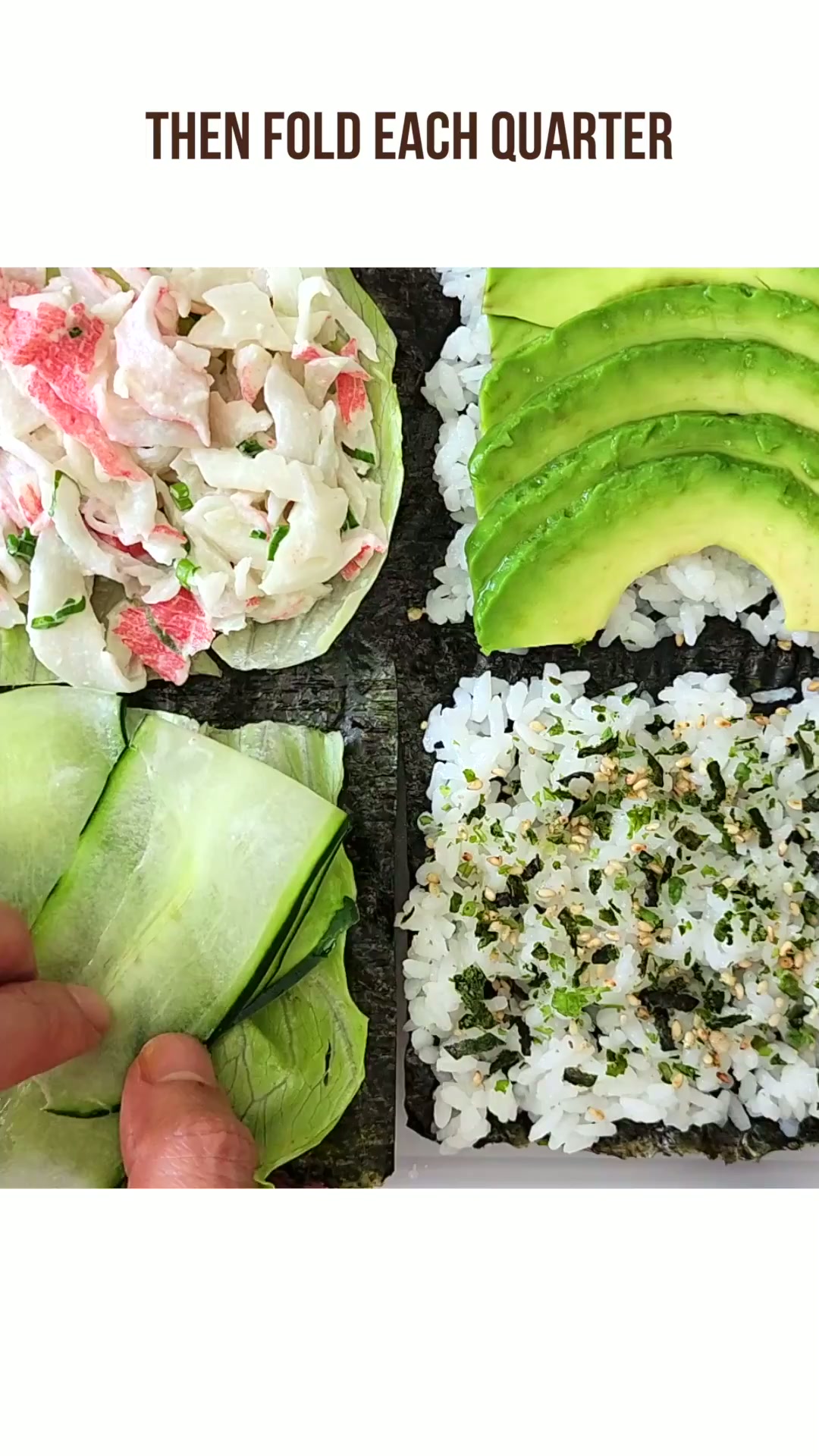 The best sushi hack: like California roll but a wrap
