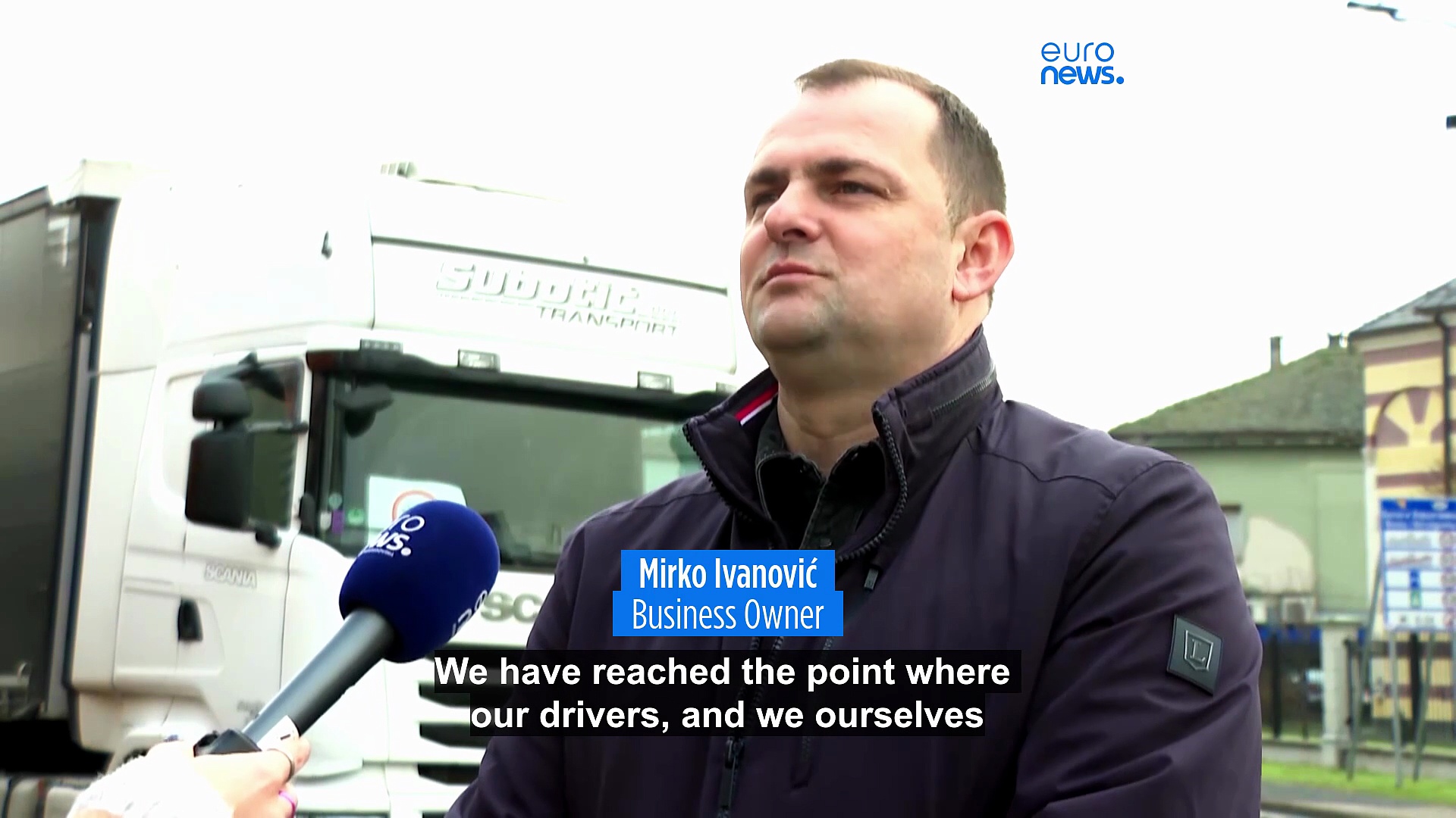 Western Balkan lorry drivers blockade EU borders over Schengen visa ...