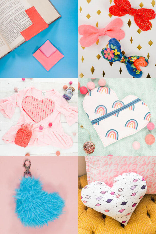 20 lovely heart sewing patterns and projects
