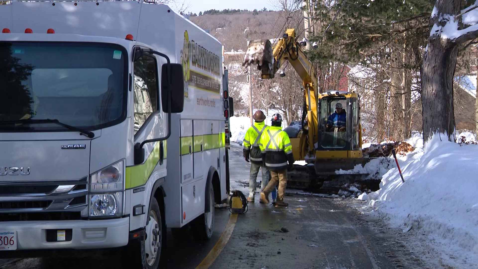 Multiple Mass. communities deal with water main breaks in bitter cold