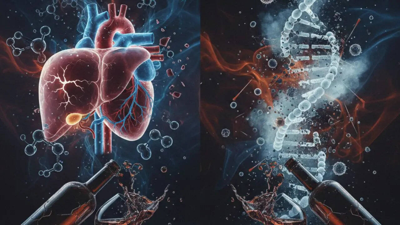 Drinking alcohol could damage your DNA, not just your liver or heart