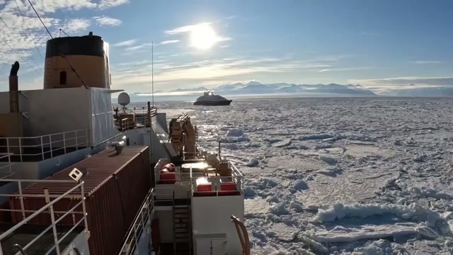 Cruise ship is freed by US cutter after getting stuck in Antarctic ice