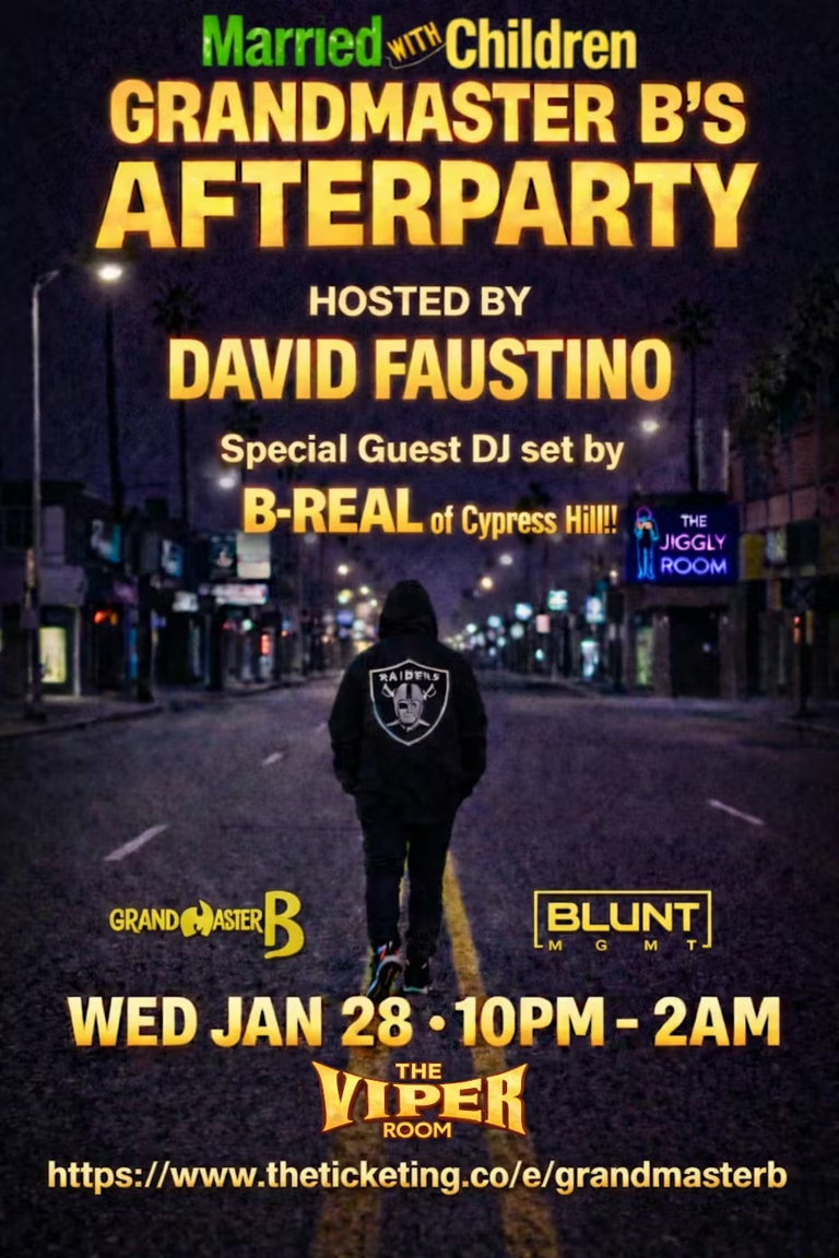 Married with Children's Grandmaster B after party, LA