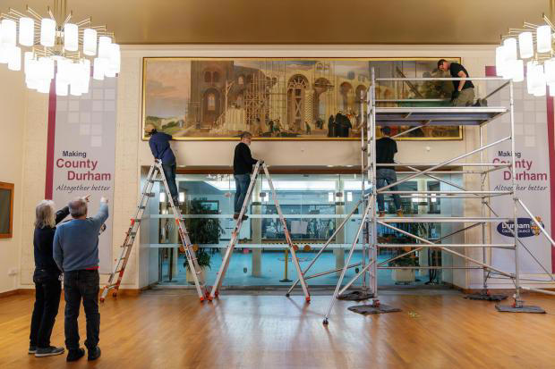Historic painting that hung in Durham County Hall finds new home after ...
