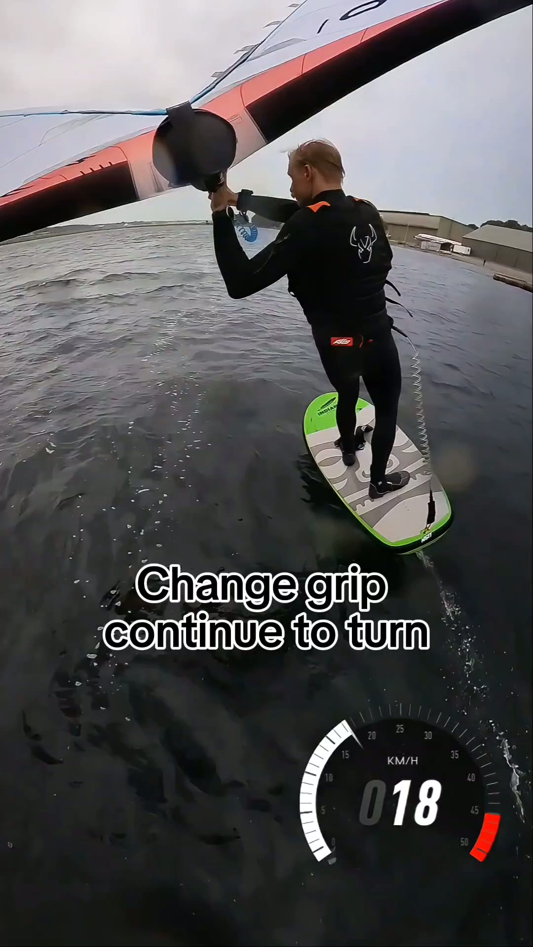 Mastering the art of wing foiling with smooth tacking techniques