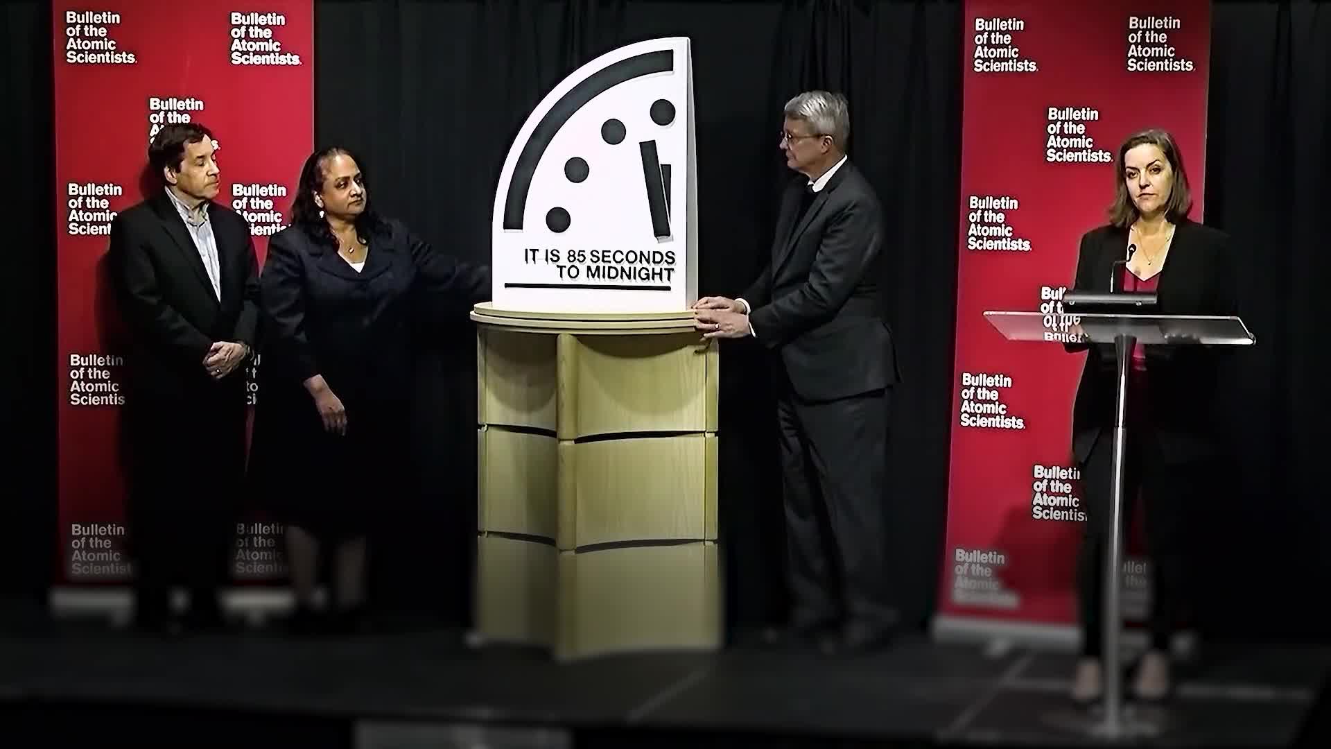 The Doomsday Clock ticks to 85 seconds until midnight
