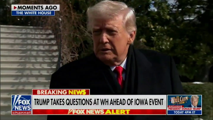 Trump, 79, walks away when pushed on ICE Barbie’s job security