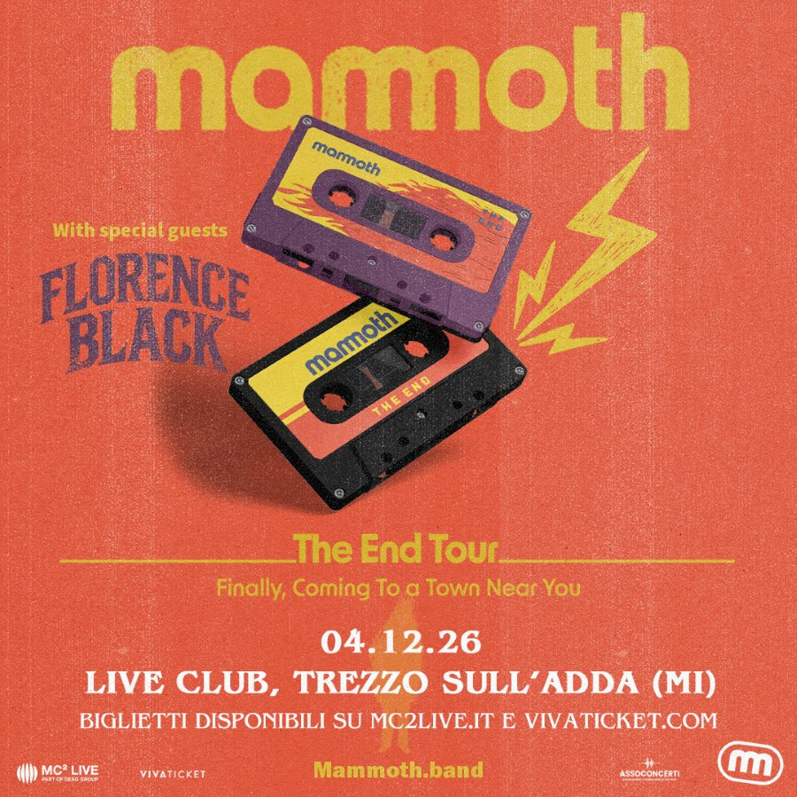 Mammoth: a dicembre una data in Italia