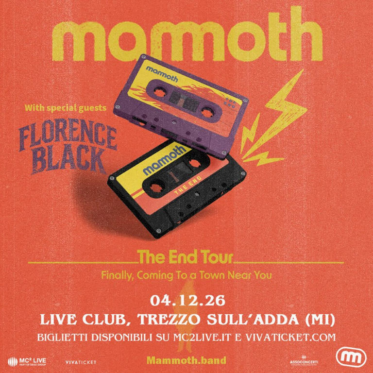 Mammoth: a dicembre una data in Italia