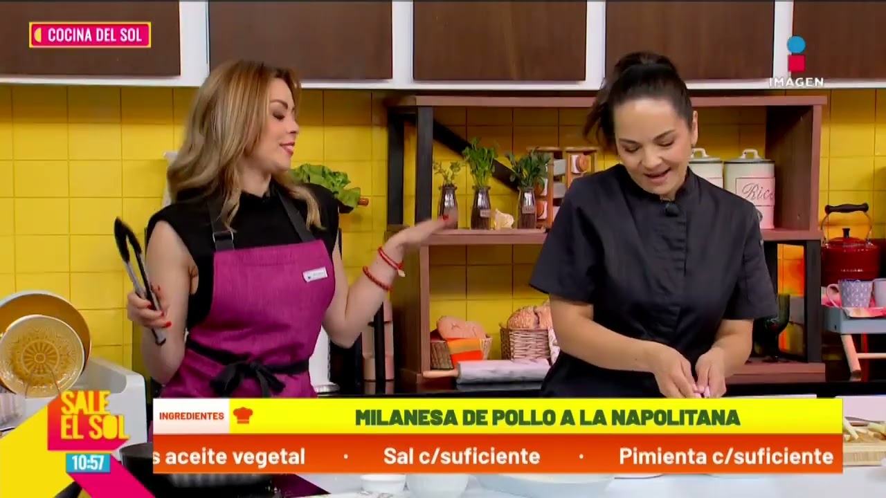 Milanesa de pollo a la napolitana con la chef Ingrid Ramos