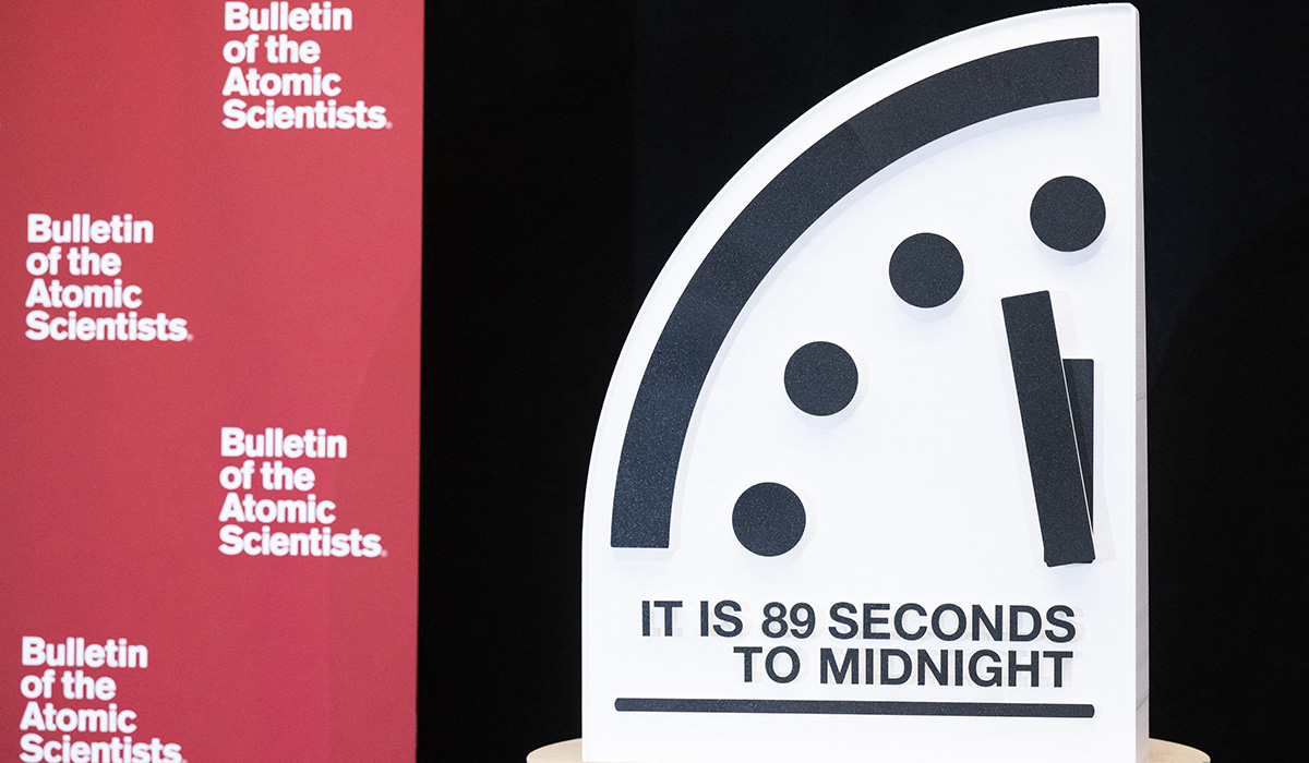 Doomsday Clock reset to historical closest time to catastrophe