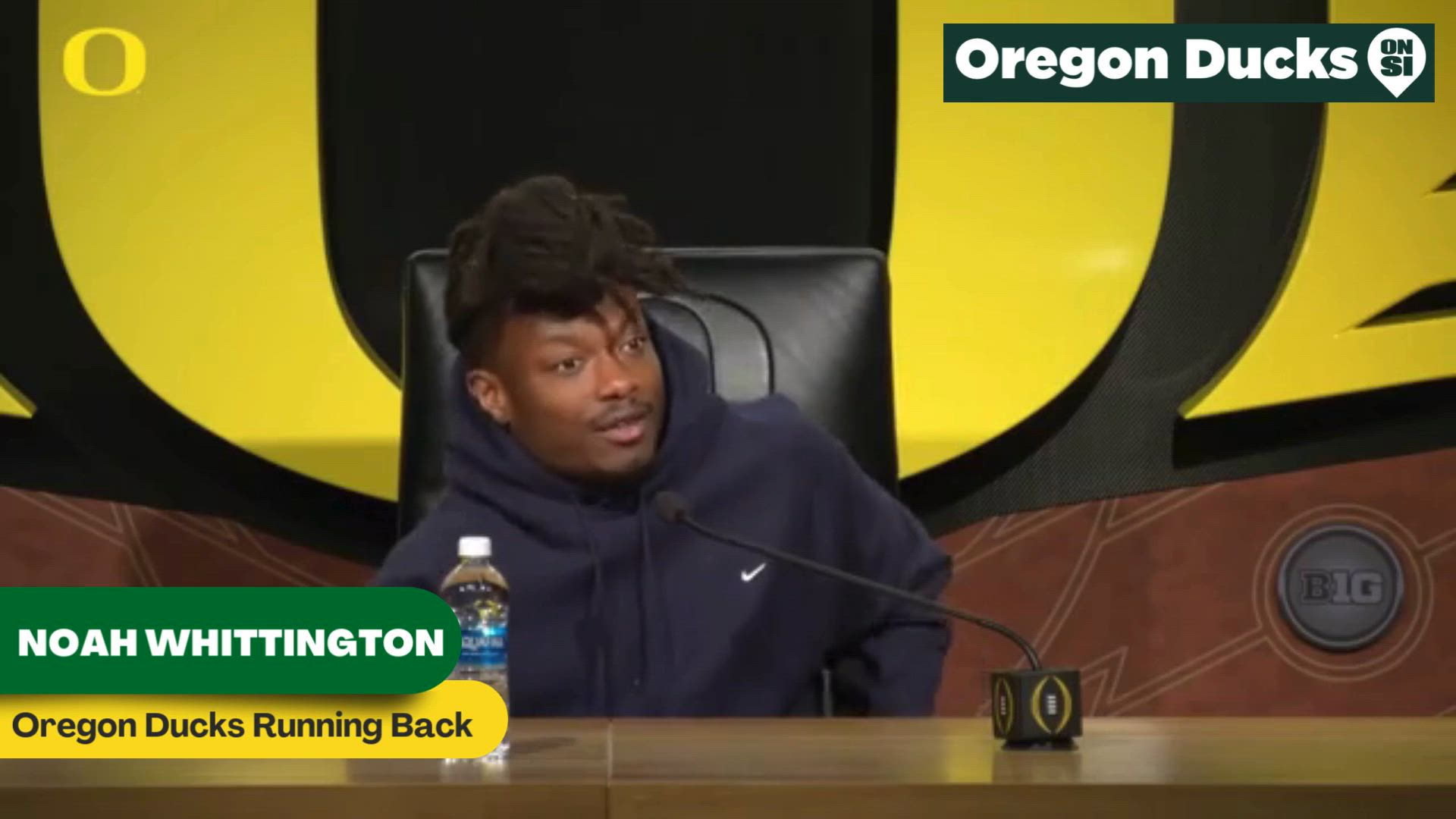 Oregon Ducks discuss running back Noah Whittington's unique family ...