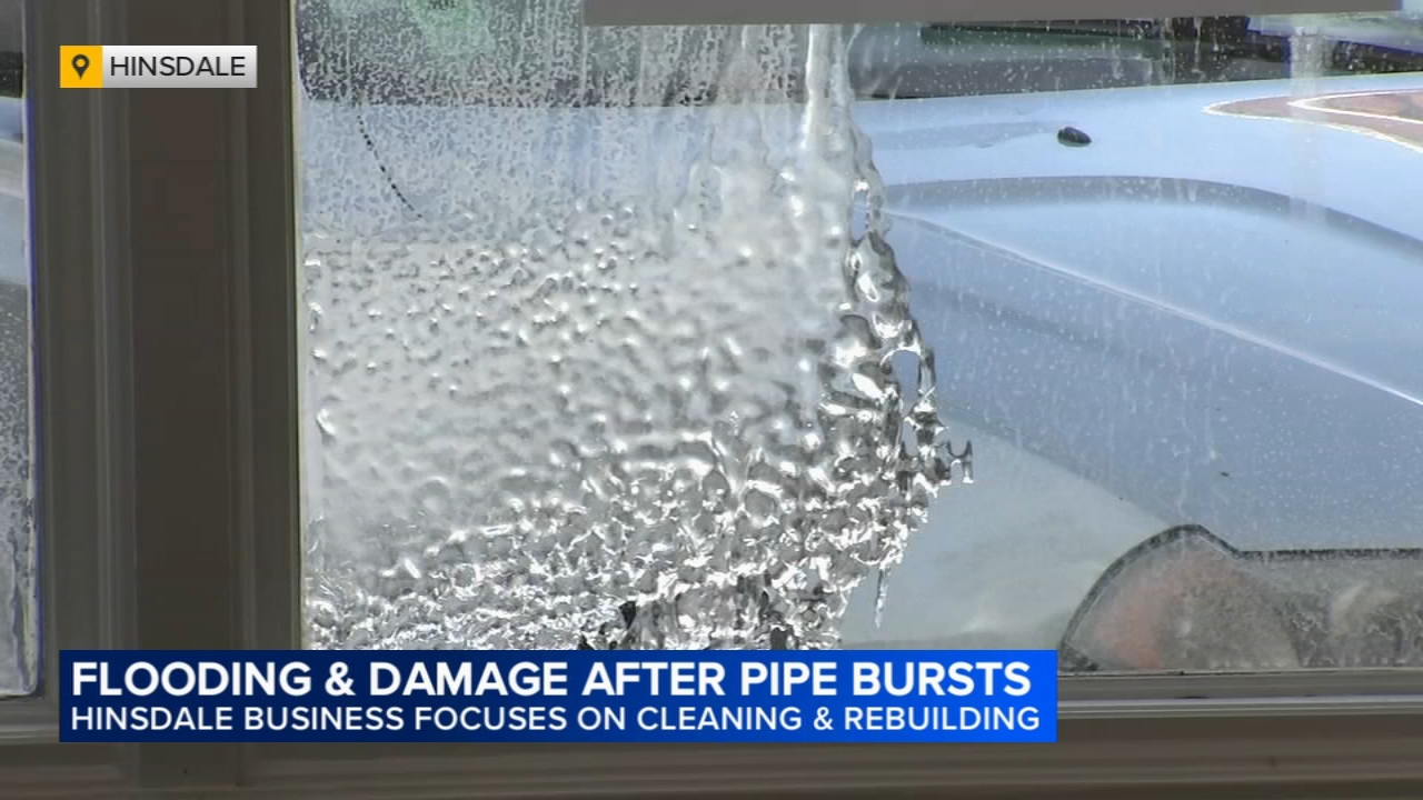 Hinsdale business owner facing thousands in damage after water pipe burst