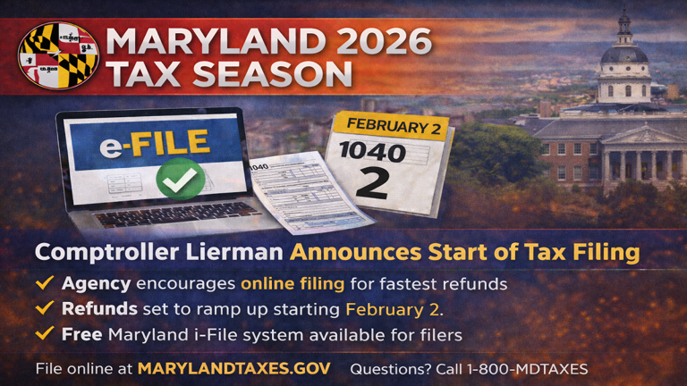 MD tax season opens Jan. 26 with e-filing push