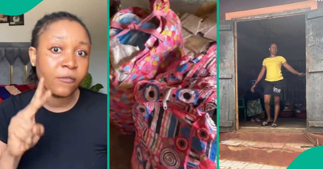 Lady displays items she found inside her late mother's room