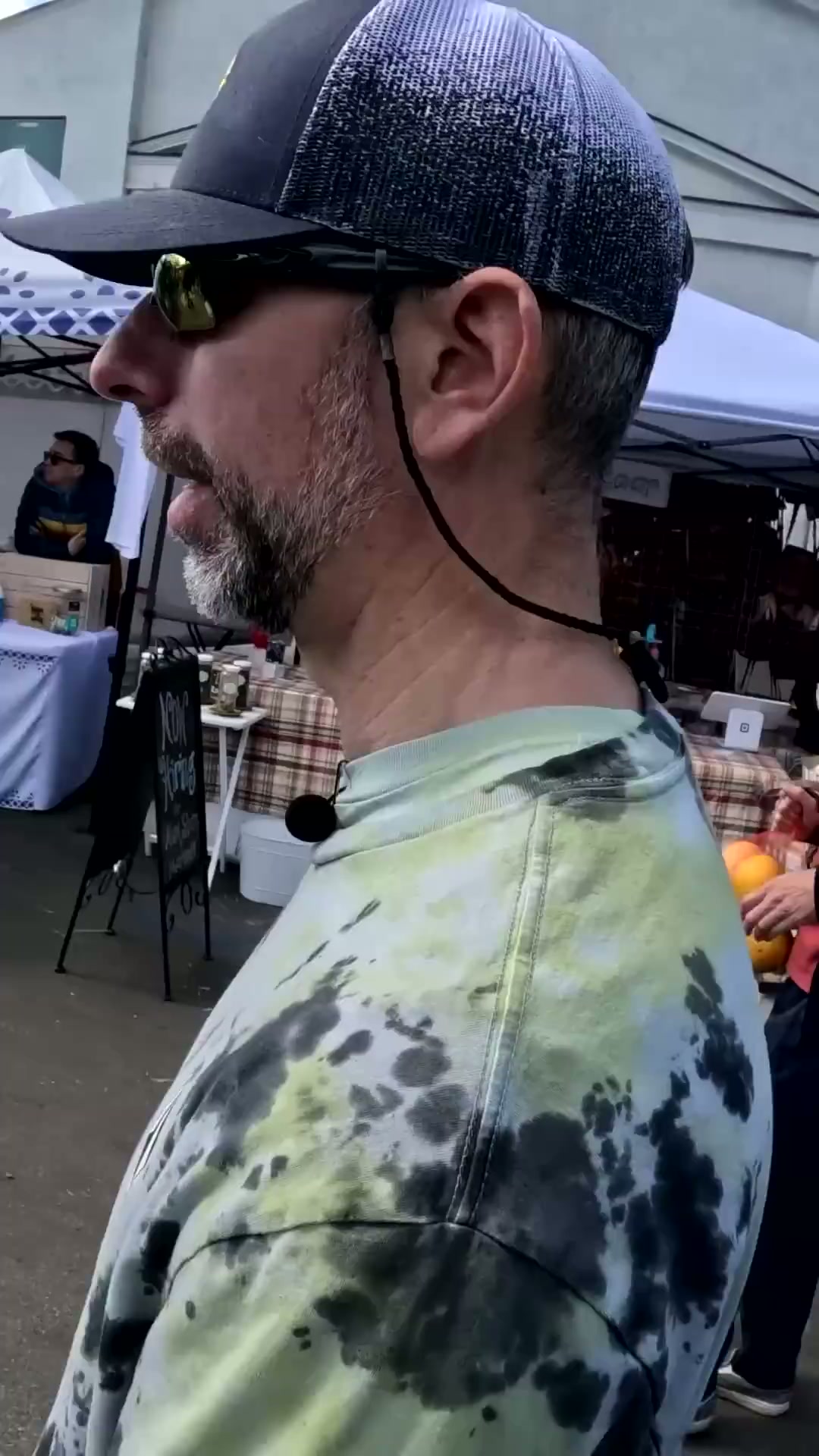 Walking in a crowd while blind is scary!