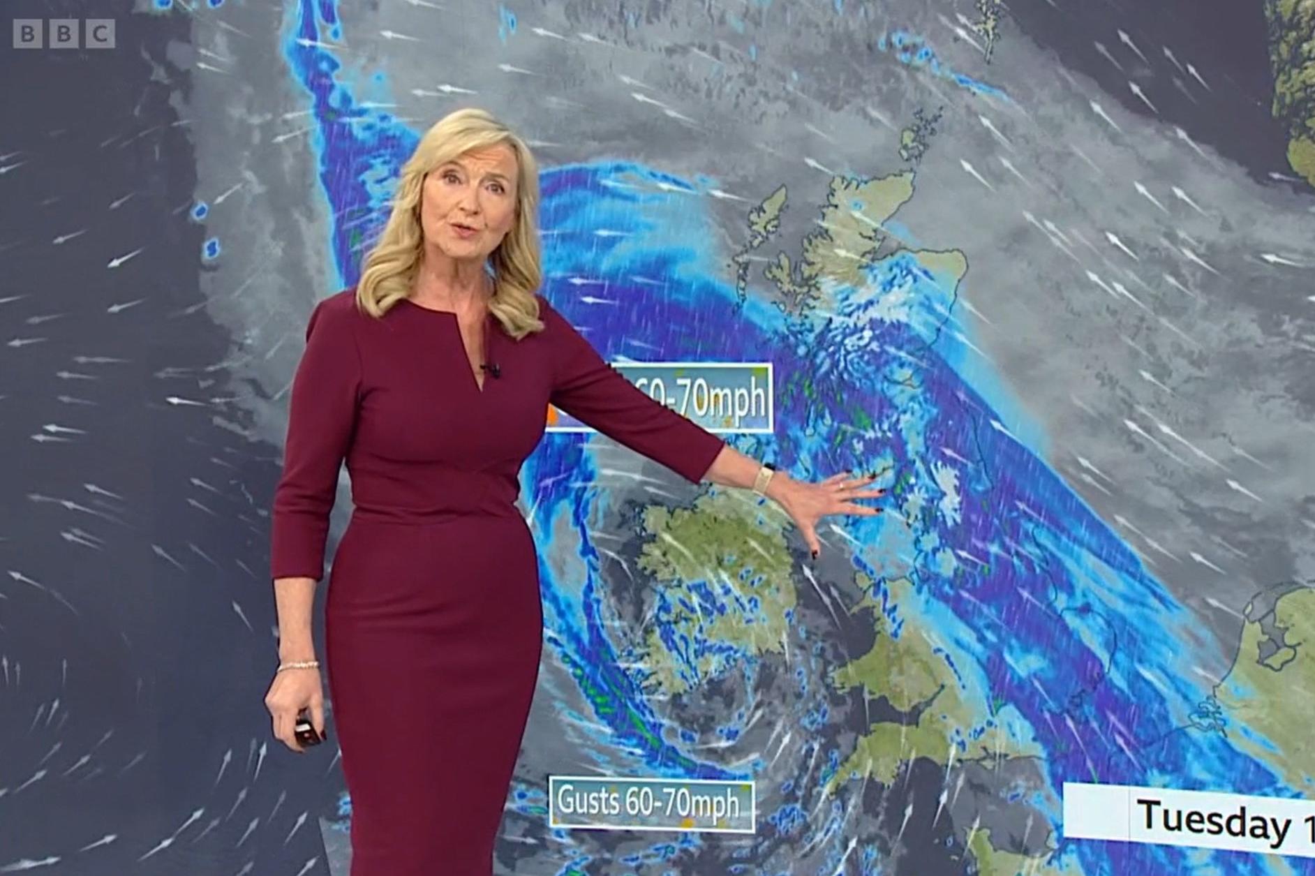 Weather presenter Carol Kirkwood to leave BBC