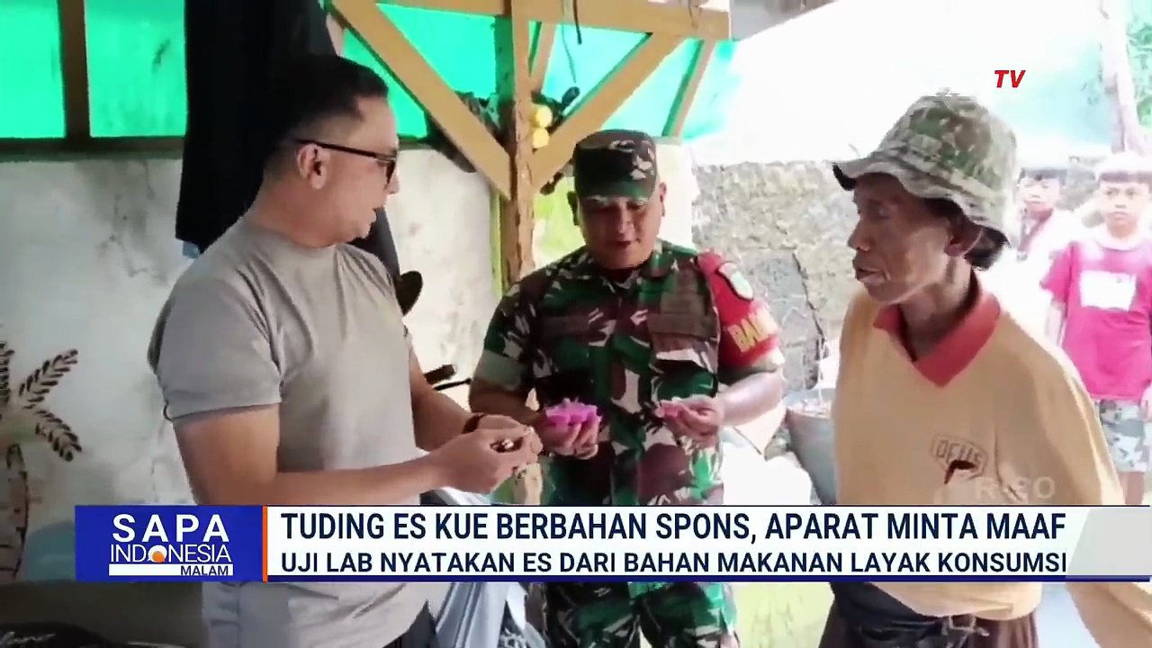 Tukang es kue dituding berbahan spons, aparat TNI-Polri cukup minta ...