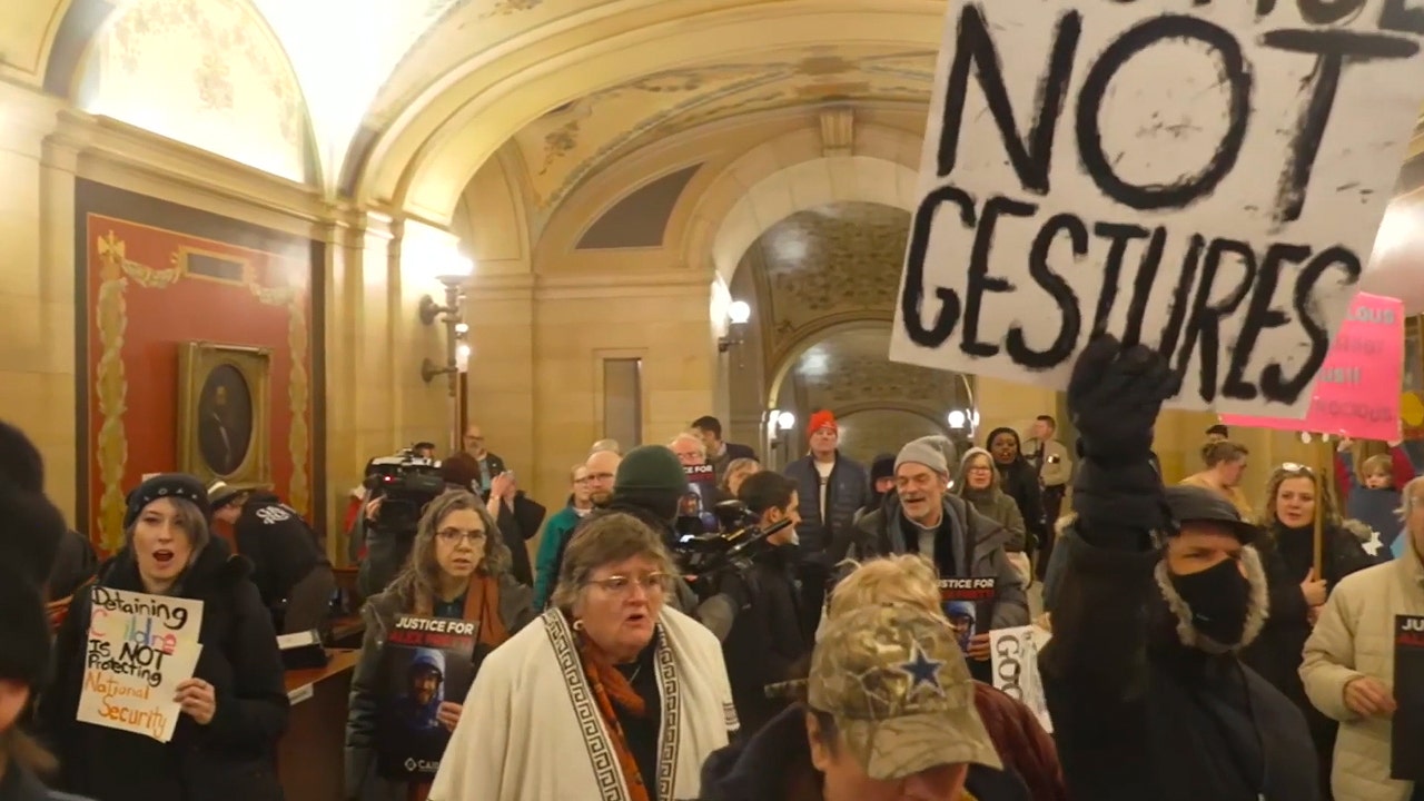 Agitators swarm Tim Walz's office in Minnesota Capitol to demand ...
