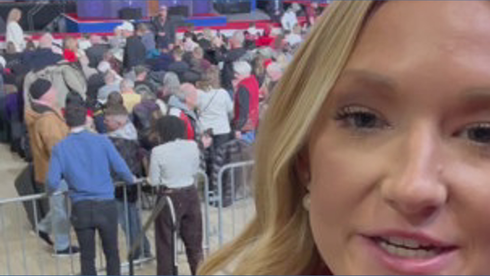 Crowd fills Horizon Events Center awaiting President Trump’s arrival