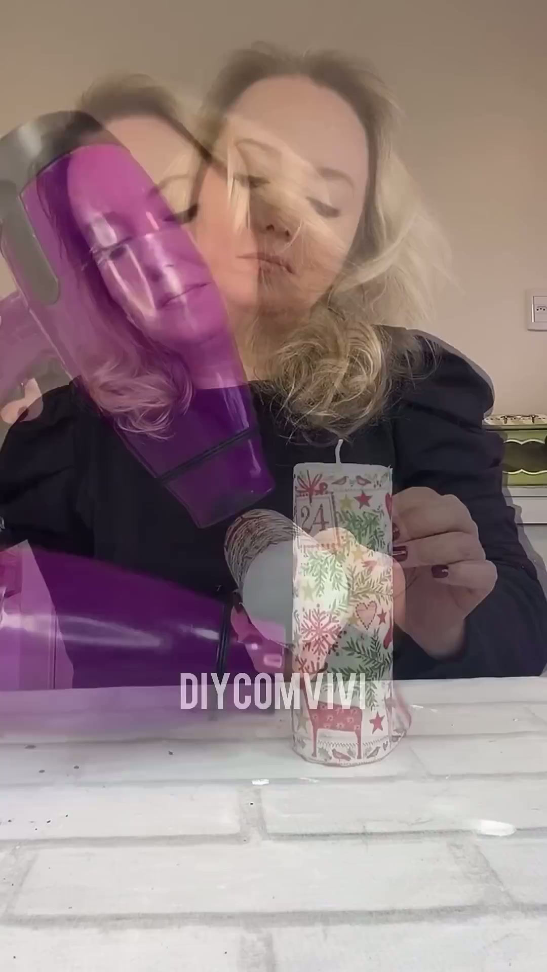 Decoração natalina. Como decorar uma vela para o Natal #decornatal #diy ...