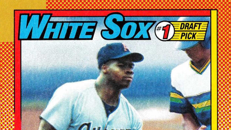 Rare 1990 Topps Frank Thomas "No Name" RC just graded a Beckett 9