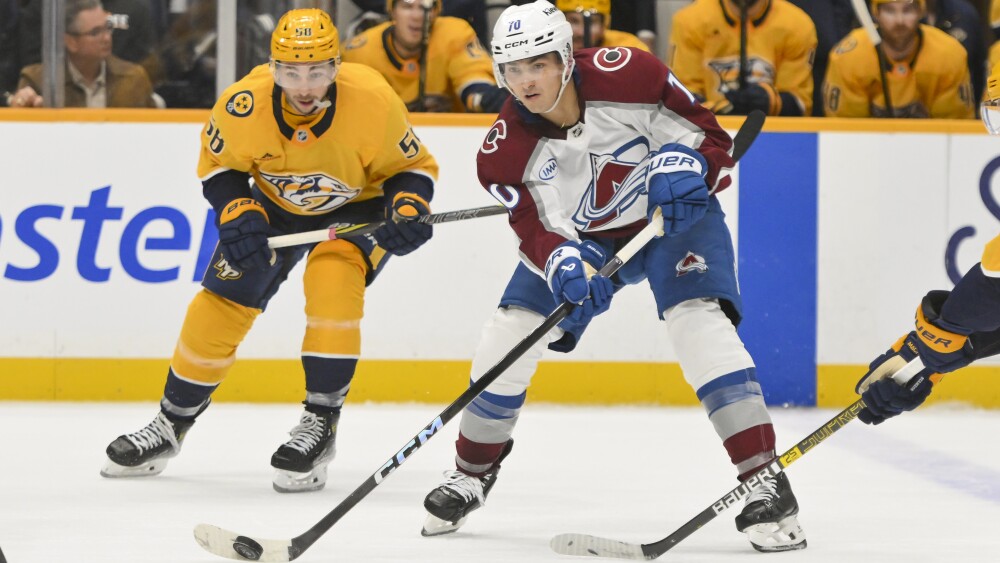 Avalanche reward defenseman Sam Malinski’s breakout season with a 4 ...