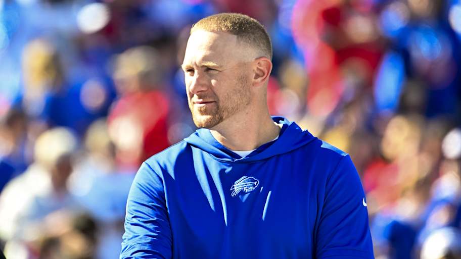 Who is promoted Bills' head coach Joe Brady? How long has 36-year-old ...