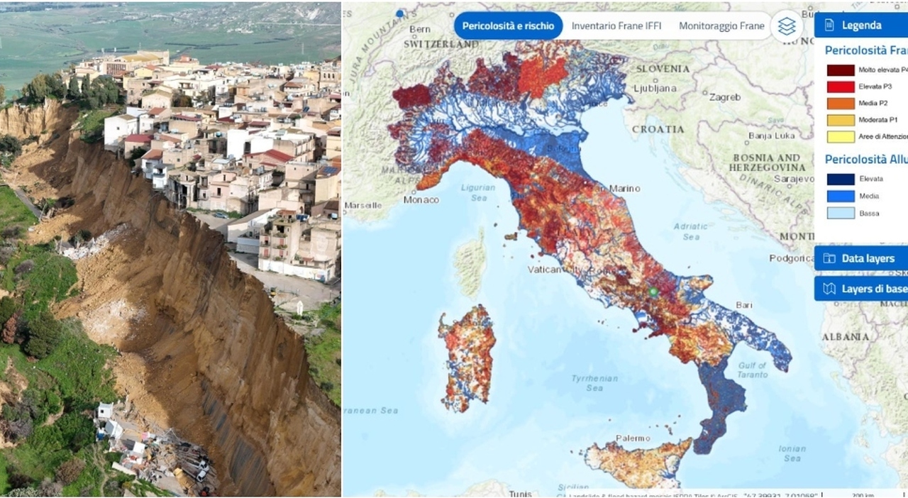 Frana a Niscemi, ecco le zone a rischio in Italia e quando il terreno ...