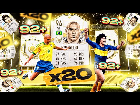 What do you get from 20 guaranteed 92+ prime icon upgrade packs?