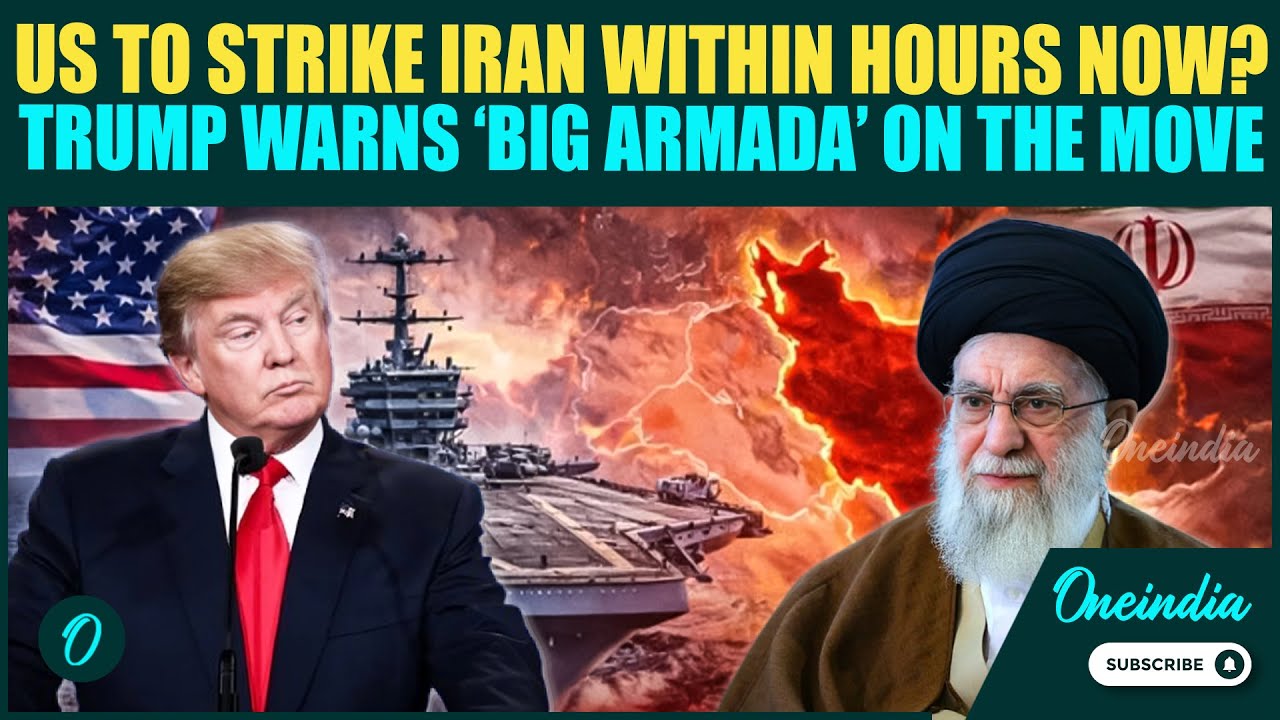 US VS Iran war: Trump warns Khamenei ‘very powerful armada’ moving ...
