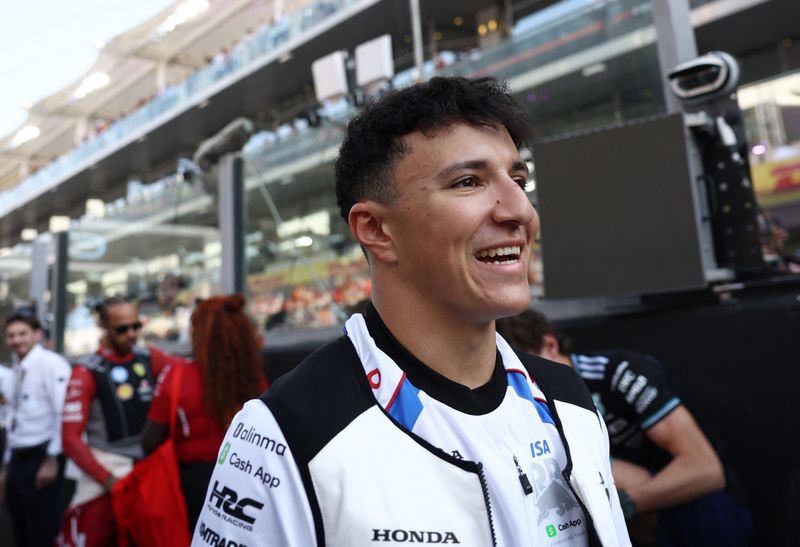 Motor racing - Hadjar crashes Red Bull car in Barcelona pre-season testing