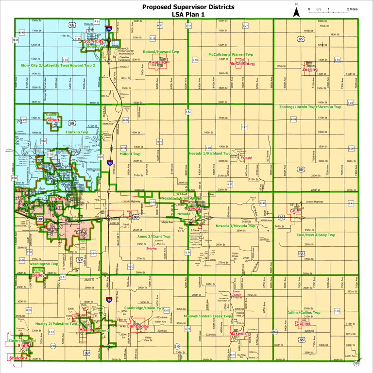 Story County reverts to initial plan for new supervisor districts