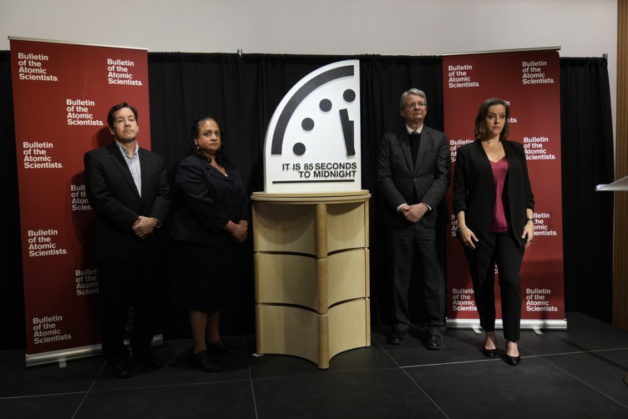 Doomsday Clock moves closer to midnight over threats from nuclear ...