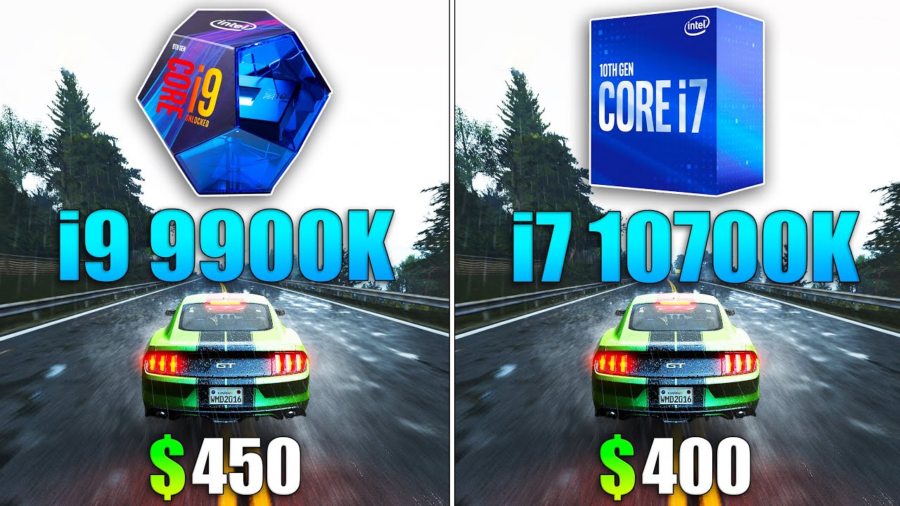 I9 9900K vs I7 10700K test in 10 games