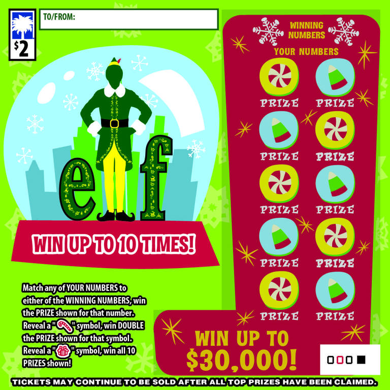Upstate woman wins $30,000 on $2 elf-themed scratch-off