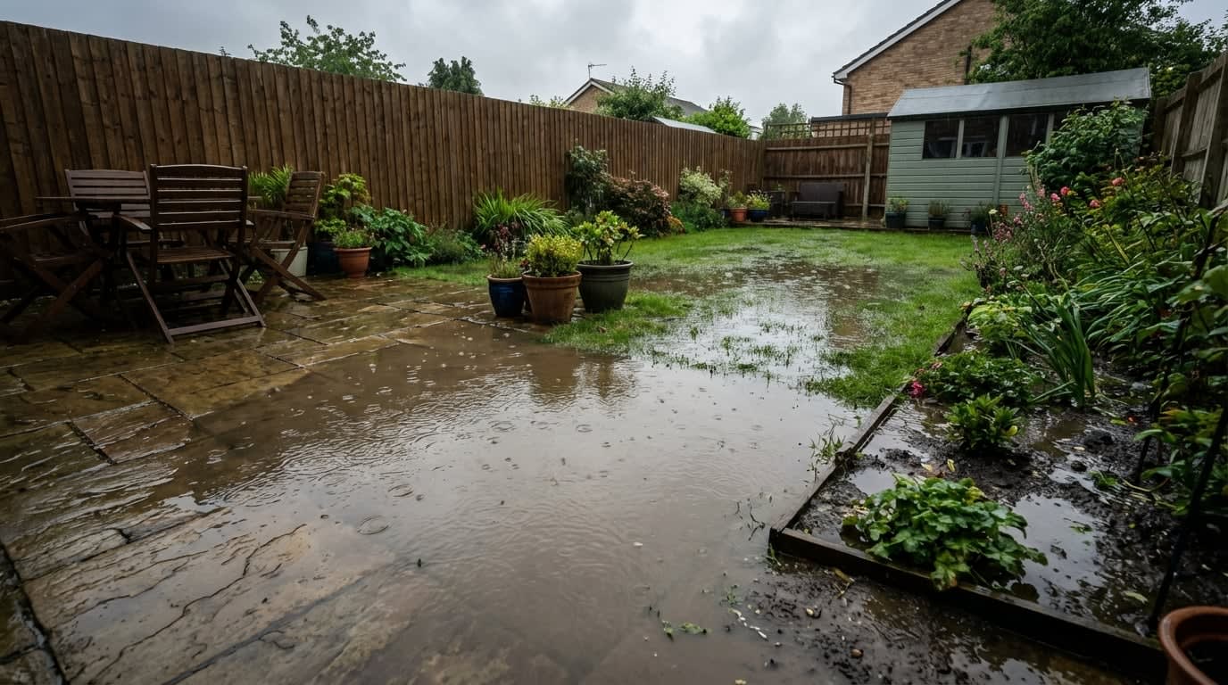 Why your garden floods after every downpour – and the top 5 fixes that ...
