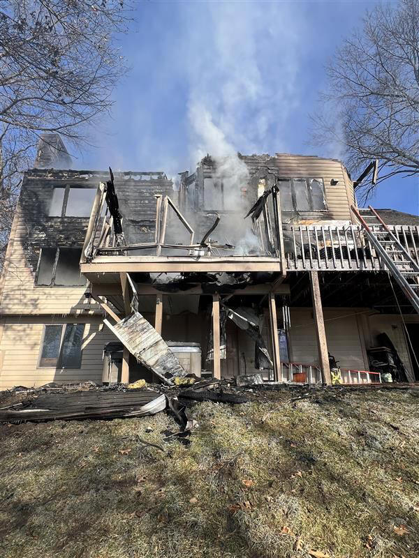 Firefighters battle significant house fire in Johnson County