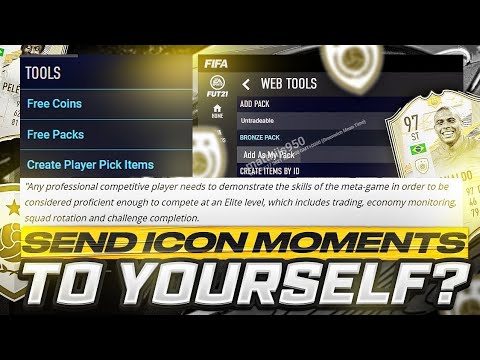 FIFA Players able to send themselves Icon Moments?