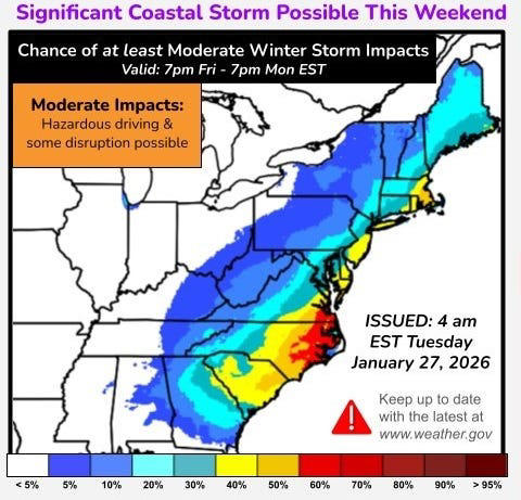 Significant winter storm in weekend forecast. Maps show who's at risk