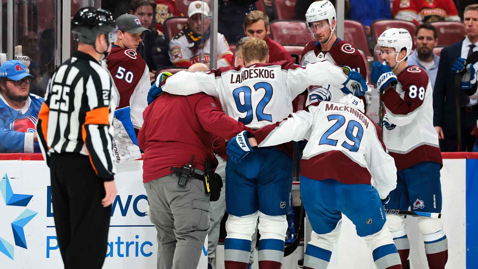 Avalanche’s Gabriel Landeskog returns to ice as Olympic status remains ...