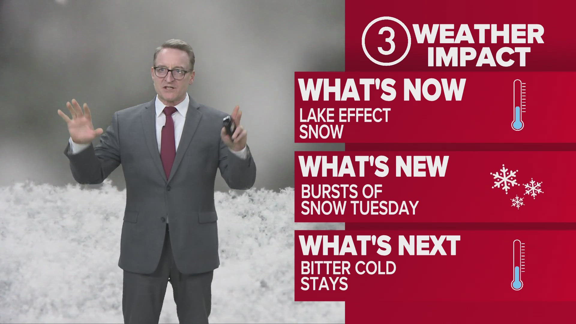 Mark Johnson called it! Snow during Tuesday rush hour