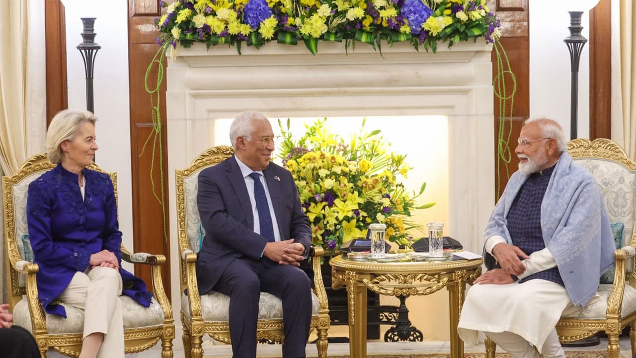PM Modi holds productive talks with EU leaders at 16th India-EU Summit