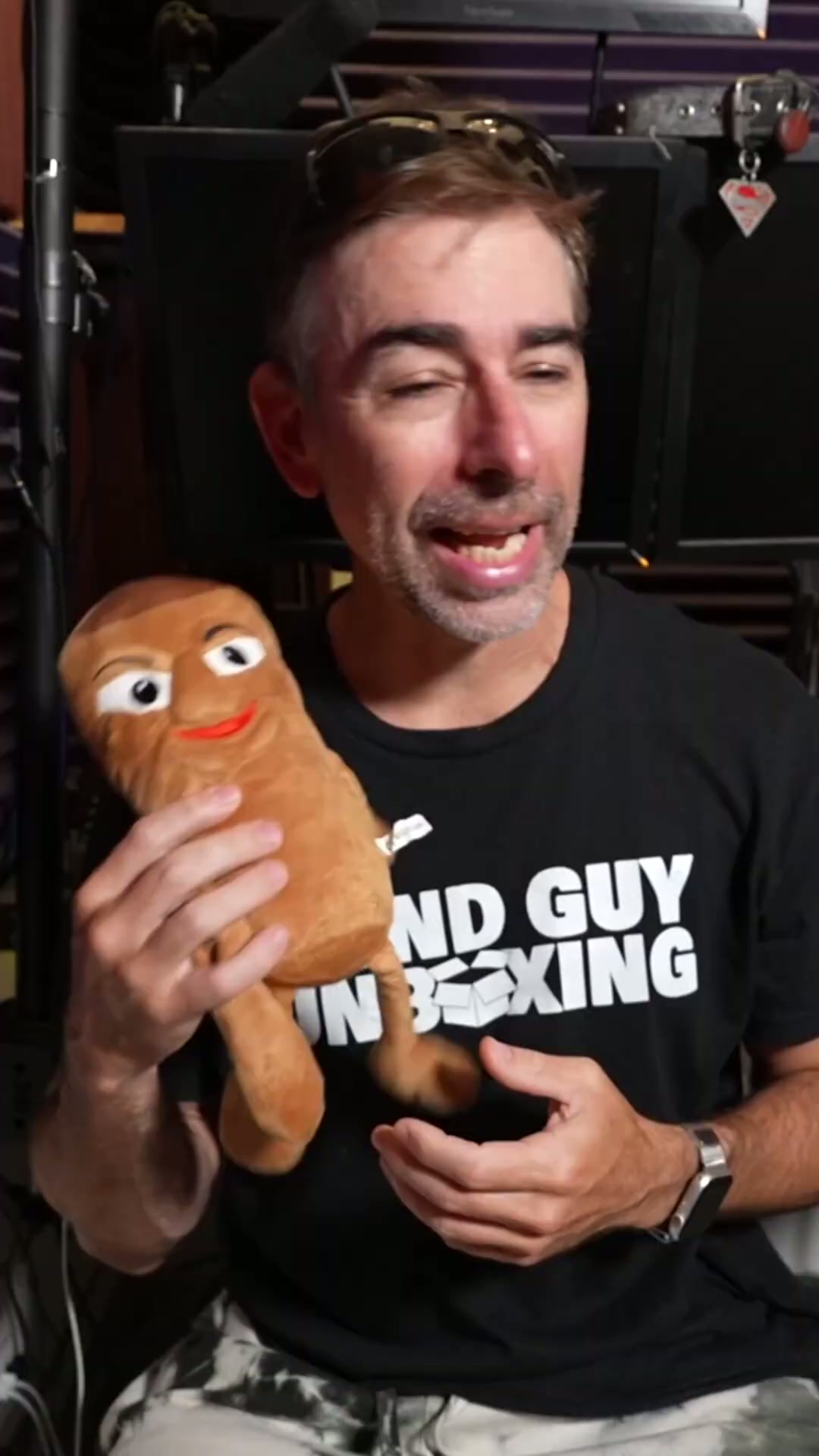 I hope it’s not what I think it is – a blind guy unboxing