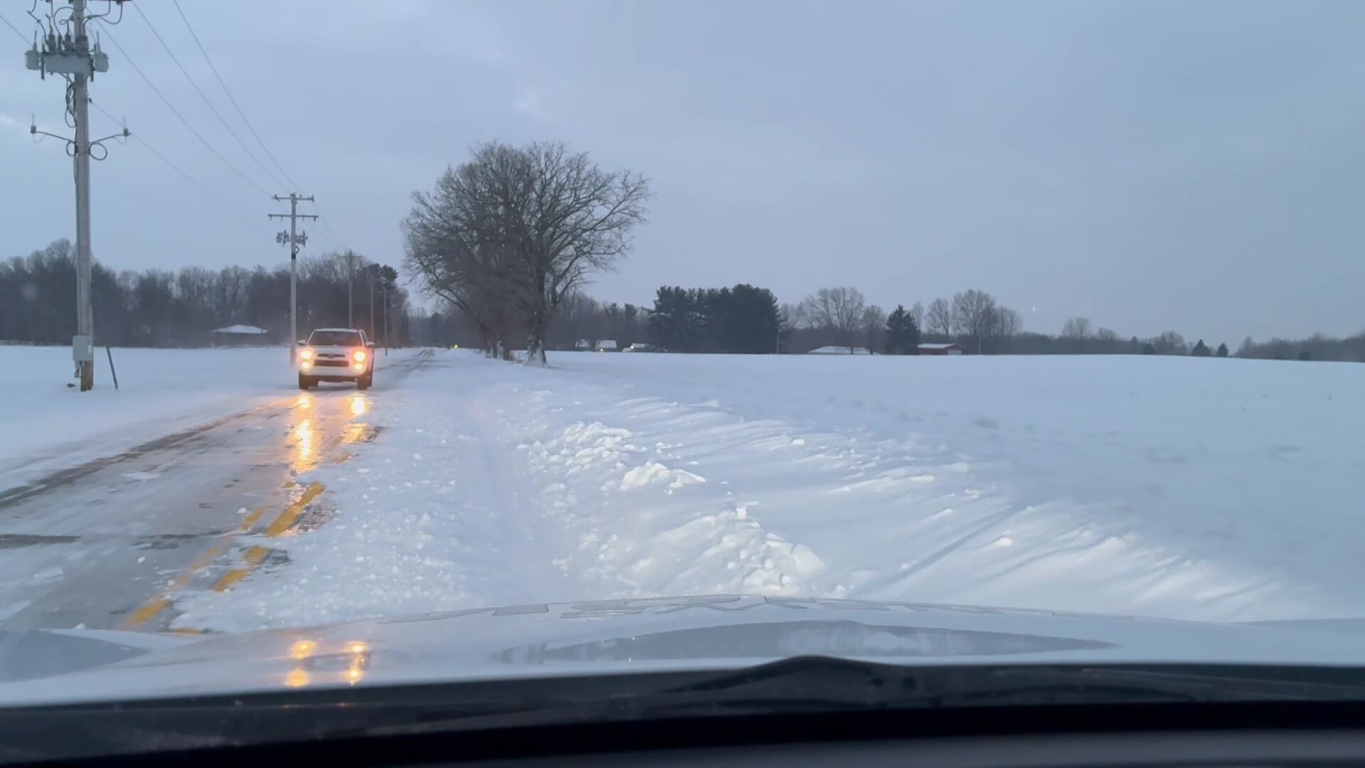 Extreme cold and snow drifts create hazardous road conditions across ...