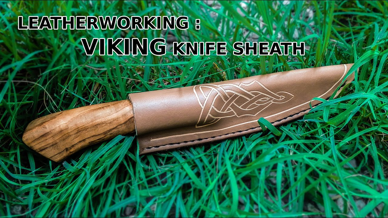 Leatherworking: Viking inspired knife sheath