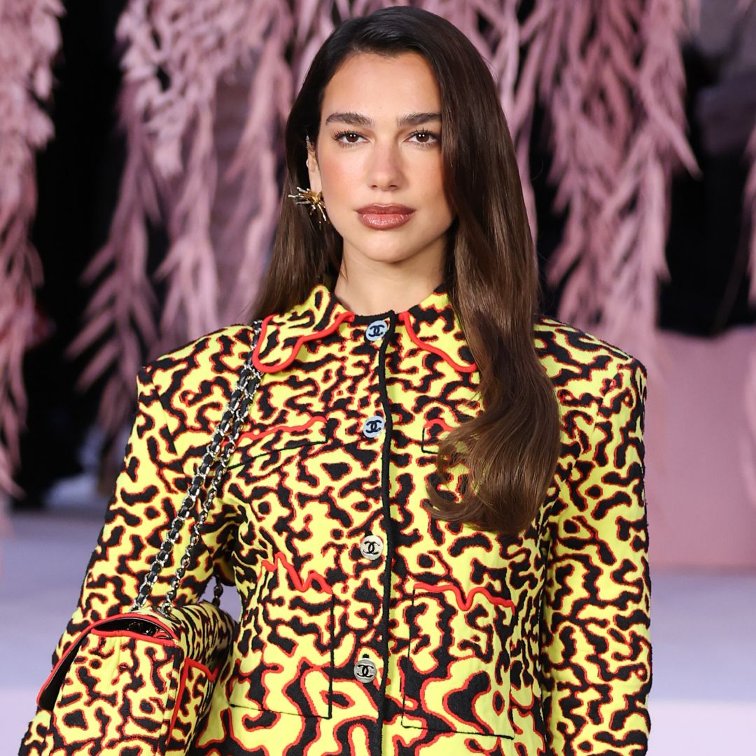 Dua Lipa sets Chanel's couture show ablaze in a fiery skirt set