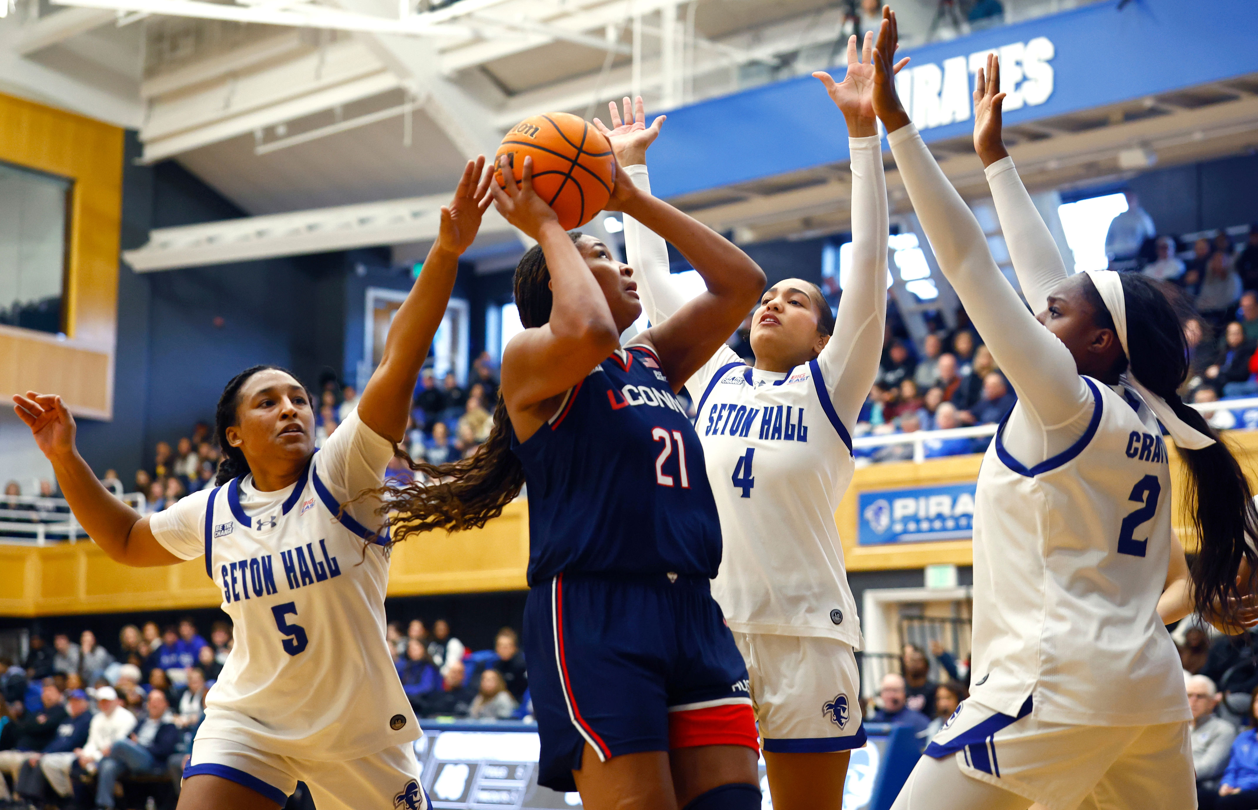 AP women's basketball player of the week is No. 1 UConn's Sarah Strong