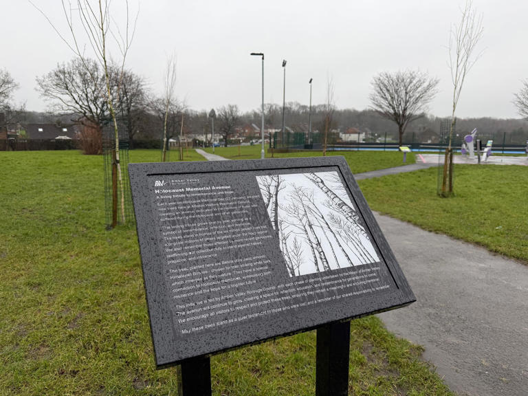 Holocaust Memorial Avenue extended with new tree planting at Alfreton Park